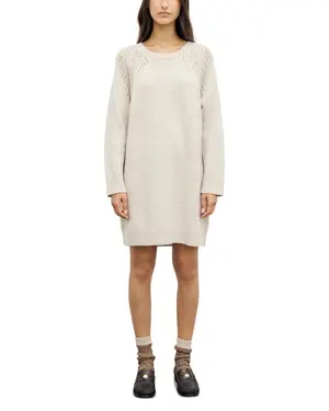 Gerard Darel Coset Wool Long Sleeve Dress