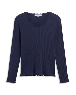 Gerard Darel Bona Lace Trim Textured Tee