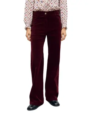 Gerard Darel Mag Cotton Stretch Corduroy Pants - Redwine