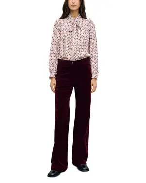Gerard Darel Mag Cotton Stretch Corduroy Pants - Redwine
