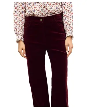 Gerard Darel Mag Cotton Stretch Corduroy Pants - Redwine