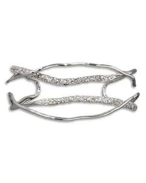 Alexis Bittar Solanales Crystal Multi Row Cuff Bracelet