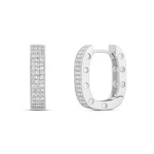 SHYMI Chunky Pave Horseshoe Hoops