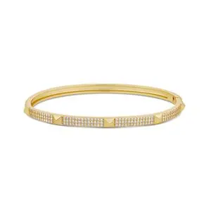 SHYMI Pave Studded 3 Row Bangle