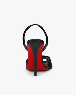 CHRISTIAN LOUBOUTIN Miss Z Lace 100 Slingback Sandals