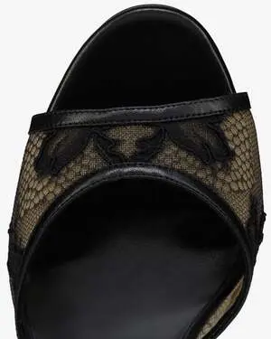 CHRISTIAN LOUBOUTIN Miss Z Lace 100 Slingback Sandals