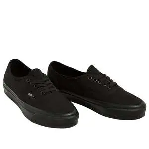 VANS Premium Authentic 'blackout' Sneakers - Black