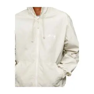 StÜssy Waxed Cotton Beach Shell Jacket - Stone