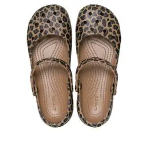 CROCS Classic Animal Ballet 'sepia Leopard