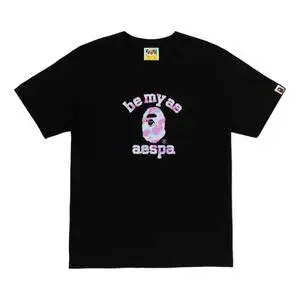 A BATHING APE X Aespa College Relaxed Fit T-shirt
