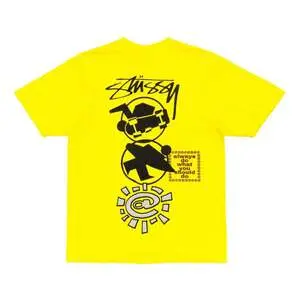 StÜssy X Always Do What You Should Do Stack T-shirt - Yellow