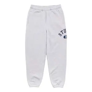 StÜssy Varsity Fleece Pants - Grey Heather