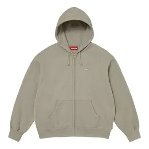 Supreme Fw26 Small Box Zip Up Hooded Sweatshirt - Grey