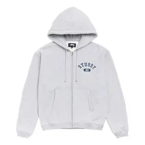 StÜssy Varsity Zip Hoodie - Grey Heather