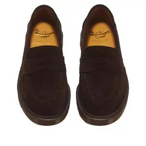 Dr. Martens Delapre Repello Calf Suede Penny Loafer - Brown