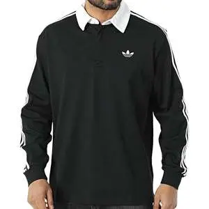 Adidas Three Stripes Rugby Polo Shirt Asia Sizing