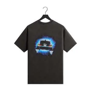 Kith X Back To The Future Delorean Front Back Vintage T-shirt