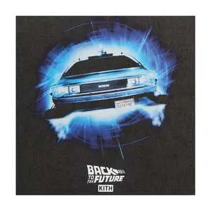 Kith X Back To The Future Delorean Front Back Vintage T-shirt