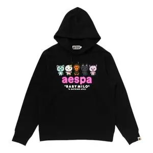 A BATHING APE X Aespa Baby Milo Hoodie - Black