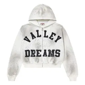 VALE FOREVER Classico Zip Up Hoodie - White