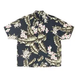 StÜssy Hawaiian Floral Ss Shirt - Black