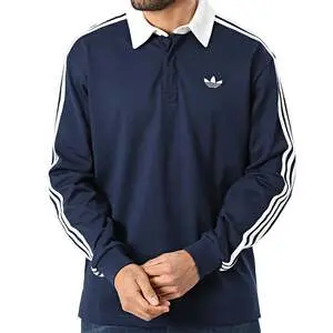 Adidas Three Stripes Rugby Polo Shirt Asia Sizing