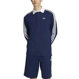 Adidas Three Stripes Rugby Polo Shirt Asia Sizing