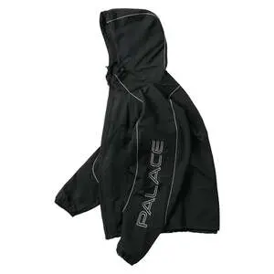PALACE Piped Shell Jacket - Black
