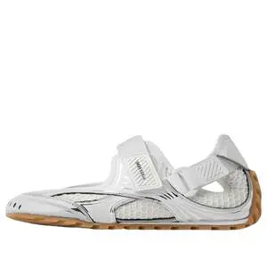 Bottega Veneta Orbit Flash Mary Jane Sneaker - Silver/white/optic White'