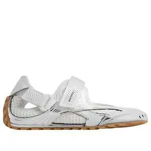 Bottega Veneta Orbit Flash Mary Jane Sneaker - Silver/white/optic White'