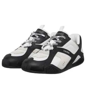 Versace Galaxia Leather Sneakers - Black/white