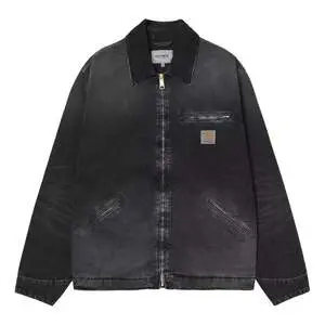 Carhartt Work In Progress Og Detroit Jacket - Black/destroy Wash