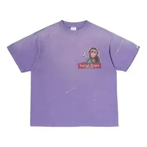 A BATHING APE X Saint Mxxxxxx T-shirt - Purple