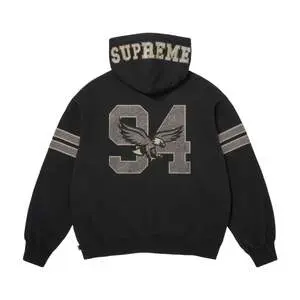 Supreme Fw26 Rhinestone Eagle Hooded Sweatshirt