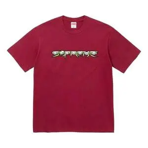 Supreme Fw26 Skulls Spellout T-shirt - Cardinal