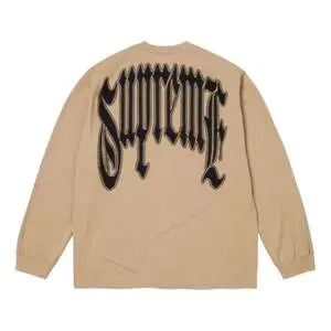 Supreme Fw26 Intarsia L/s T-shirt - Tan