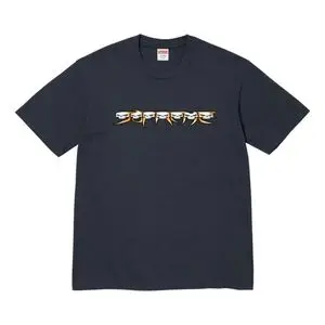 Supreme Fw26 Skulls Spellout T-shirt - Navy