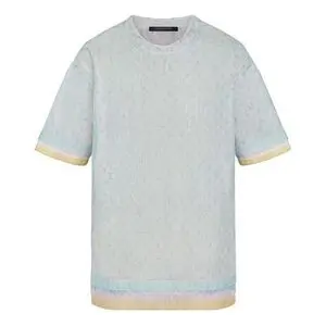 LOUIS VUITTON Monogram Silk Short-sleeve Top
