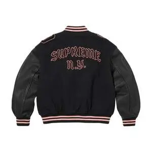 Supreme Fw26 Captains Varsity Jacket - Black