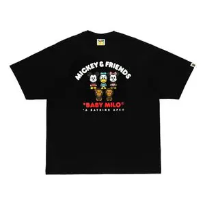 A BATHING APE X Disney Mickey & Friends Baby Milo Relaxed Fit T-shirt - Black