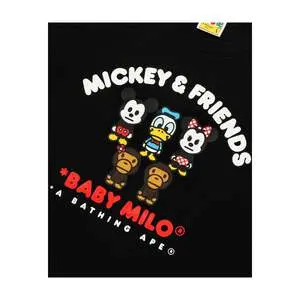 A BATHING APE X Disney Mickey & Friends Baby Milo Relaxed Fit T-shirt - Black
