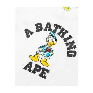 A BATHING APE X Disney Donald Duck College Relaxed Fit T-shirt