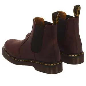 Dr. Martens 2976 Ys Crazy Horse Leather Chelsea Boots - Cherry Red