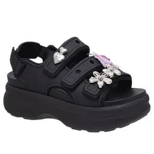 CROCS Soho Sport Platform Sandals With Embellishments