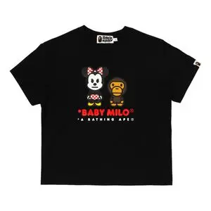 A BATHING APE X Disney Minnie Mouse Baby Milo Relaxed Mini T-shirt - Black