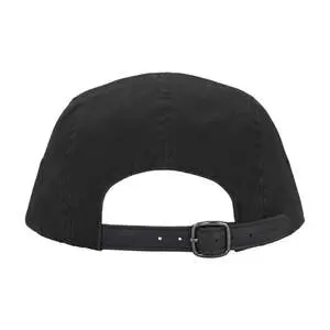 Supreme Washed Chino Twill Camp Cap - Black
