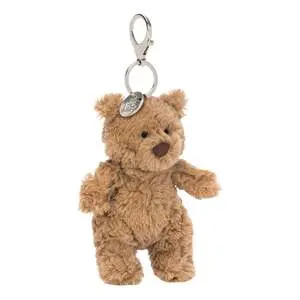 JELLYCAT Bartholomew Bear Bag Charm - Tan