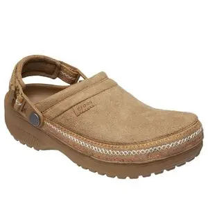 CROCS Crafted Vegan Suede Stitch Clog - Sepia