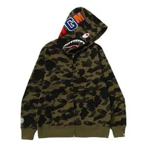 A BATHING APE 1st Camo Shark Full Zip Hoodie