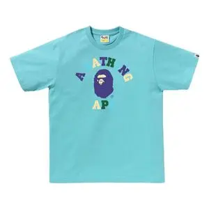 A BATHING APE Colors College T-shirt - Blue